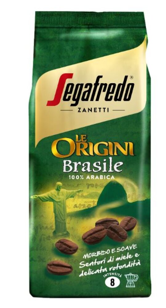 250 גרם קפה טחון Segafredo ground coffee The Origins BRAZIL חוזק 8 ...