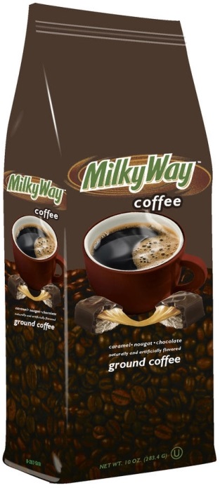 קפה טחון בטעם Milky Way Caramel Nougat Chocolate Flavored Ground Coffee ...