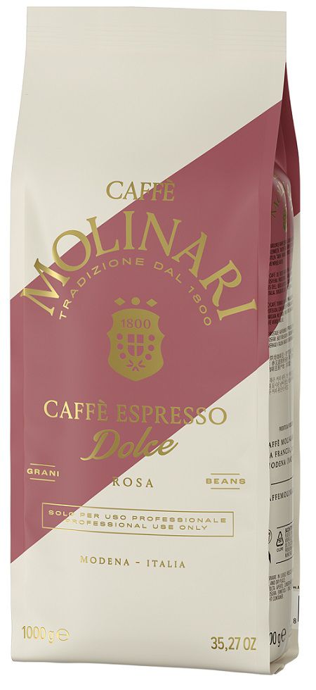 1 ק''ג פולי קפה Coffee Molinari Caffe Espresso Dolce Rosa | קופידילס ...