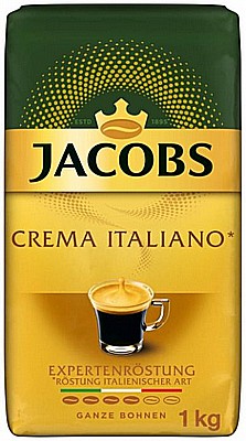 1ק''ג פולי קפה Jacobs Crema Italiano | קופידיל מכונות קפה